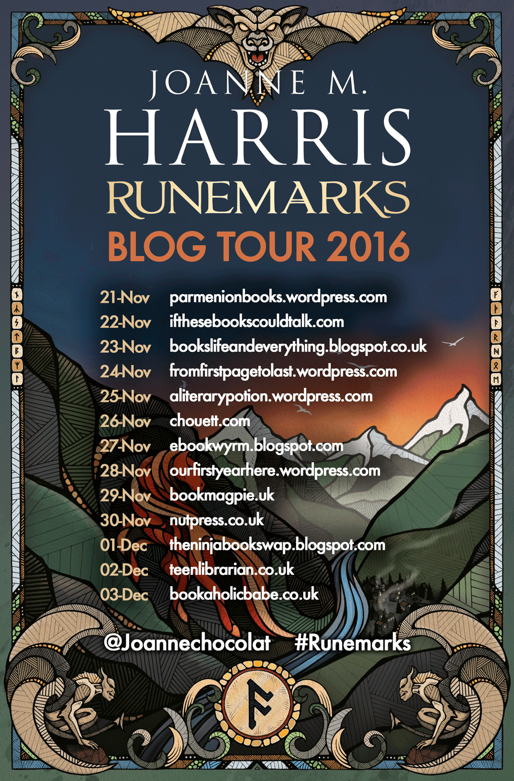 My tour stop on the #Runemarks by Joanne Harris blog tour – CHOUETT